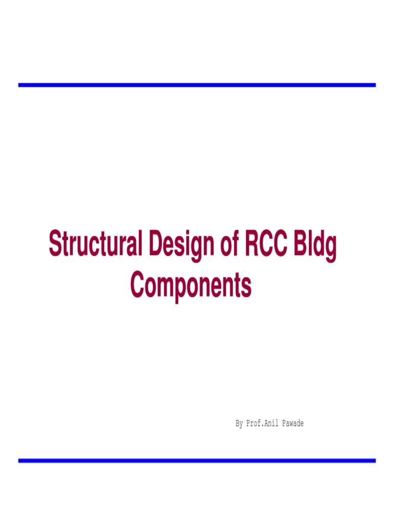RCC Design As Per IS 456 Overview | PDF | Beam (Structure) | Bending