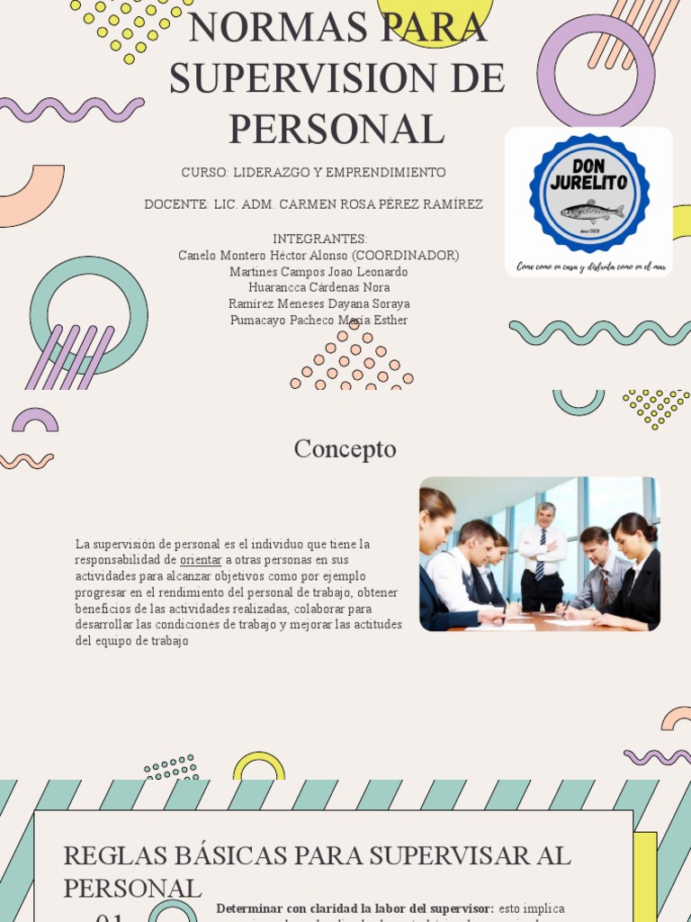 Normas para la Supervisión de Personal | PDF | Cliente | Servicio al ...