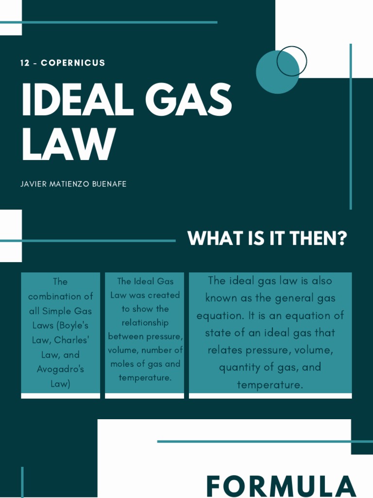 Ideal Gas Law and Its Applications | PDF