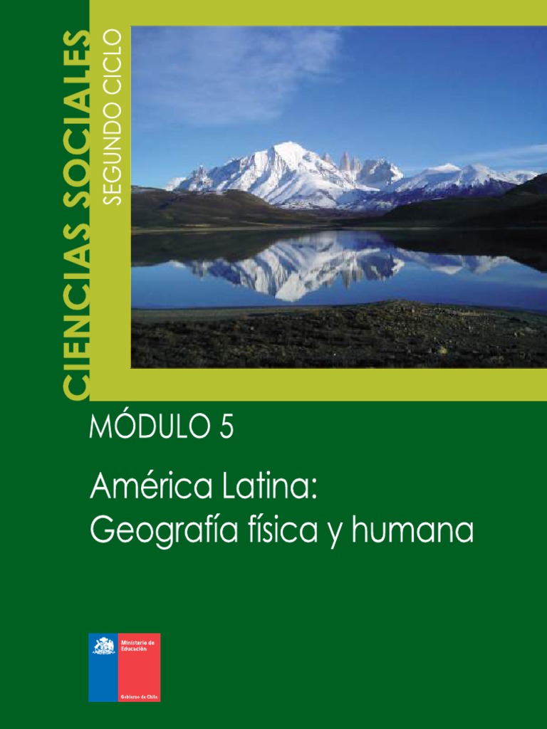 Guías Ciencias Sociales Módulo #5 América Latina Geografía Física y Humana PDF | PDF | Placas ...