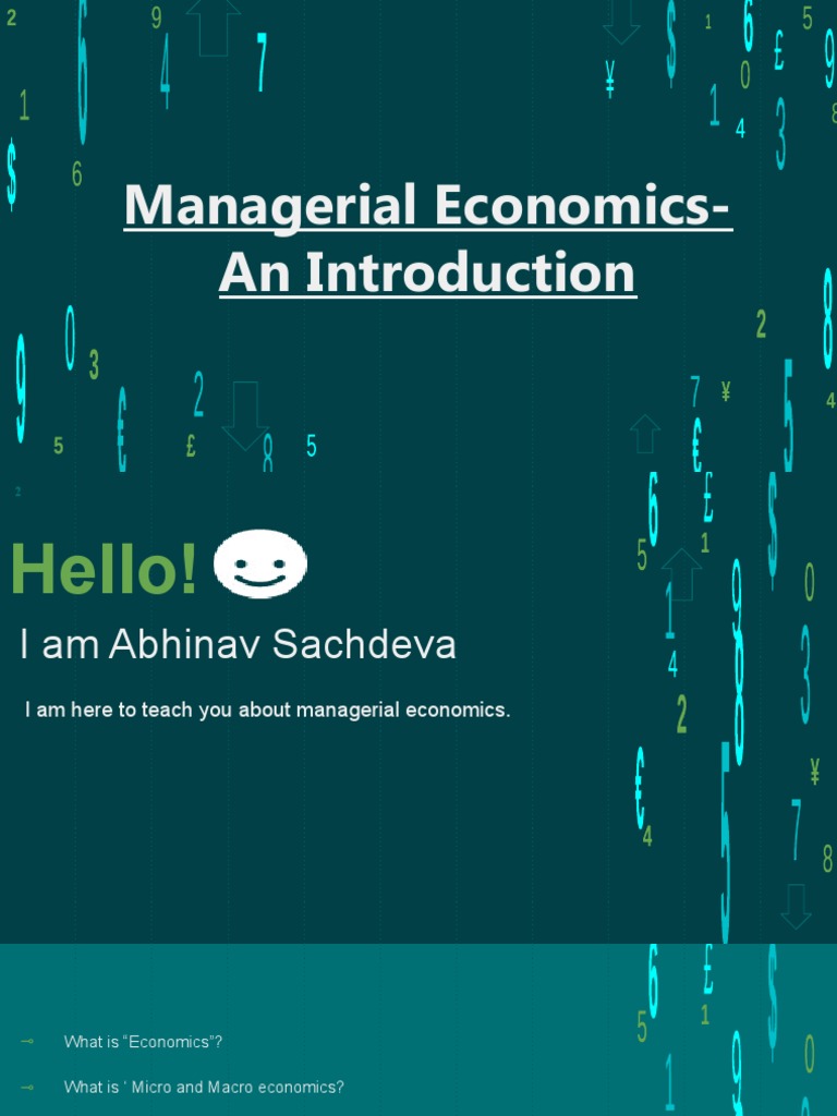 Managerial Economics-An Introduction (Abhinav Sachdeva) | PDF ...