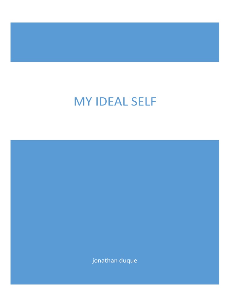 My Ideal Self: Jonathan Duque | PDF