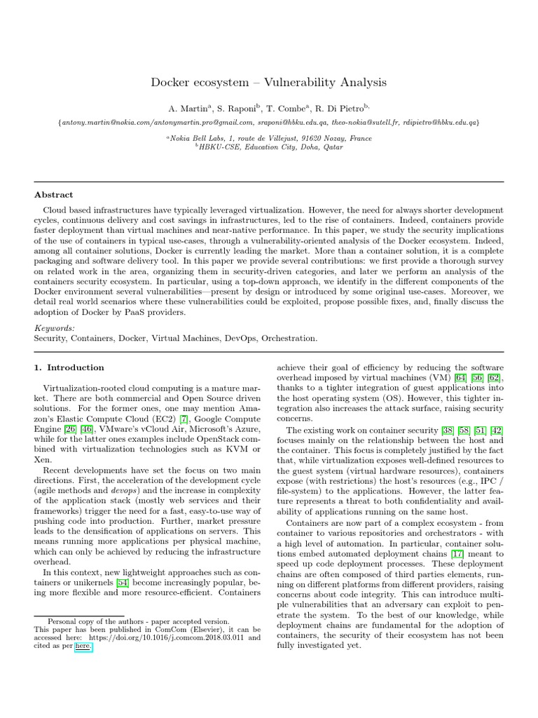 Martin Docker PDF | PDF | Virtual Machine | Cloud Computing