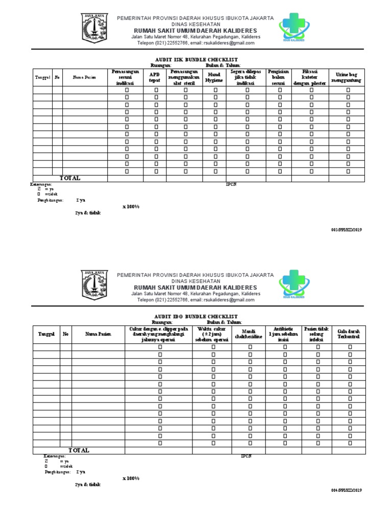 Audit Isk, Ido Bundle Checklist | PDF