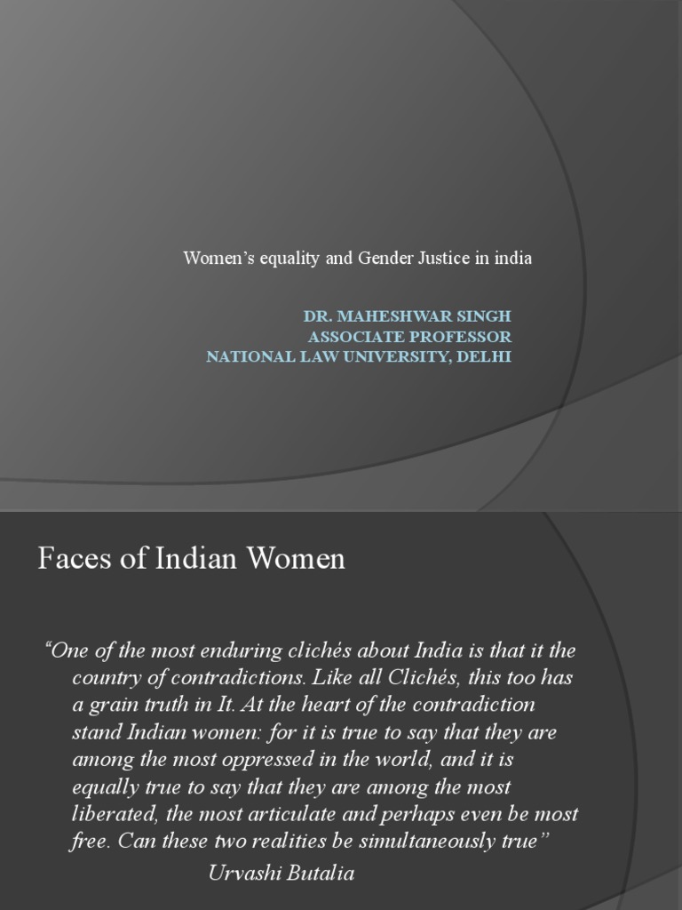 Gender Justice and Women's Rights in India | PDF | Sexual Harassment ...