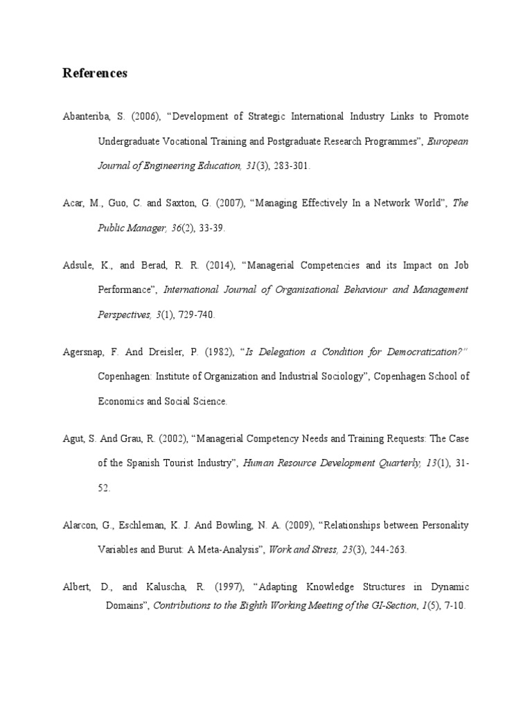 References FOR TISS | PDF | Applied Psychology | Psychology