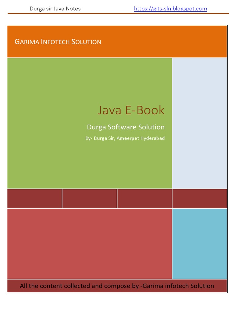 Java Ebook By Durga Sir Pdf Java Virtual Machine Method Computer Programming