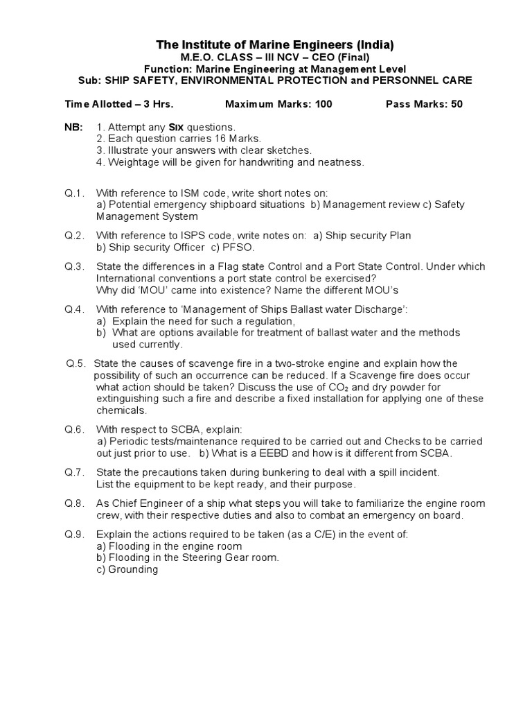 NCV Class III CEO Safety-Enviro Jan16-1 | PDF