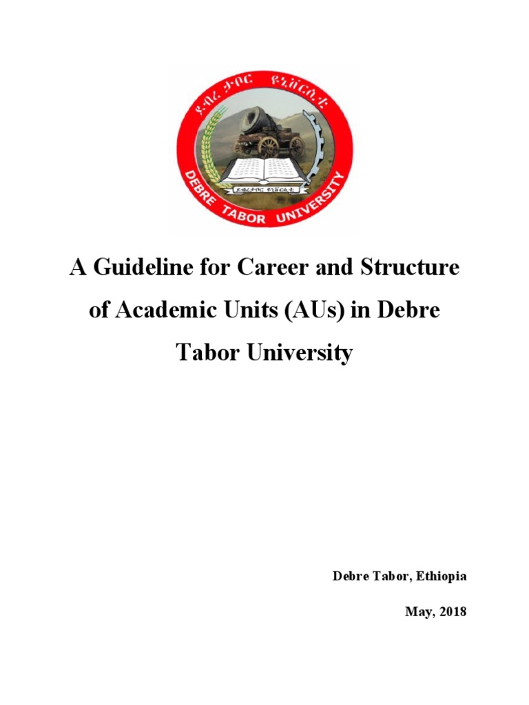 Academic Units' Guideline | PDF | Academic Administration | University
