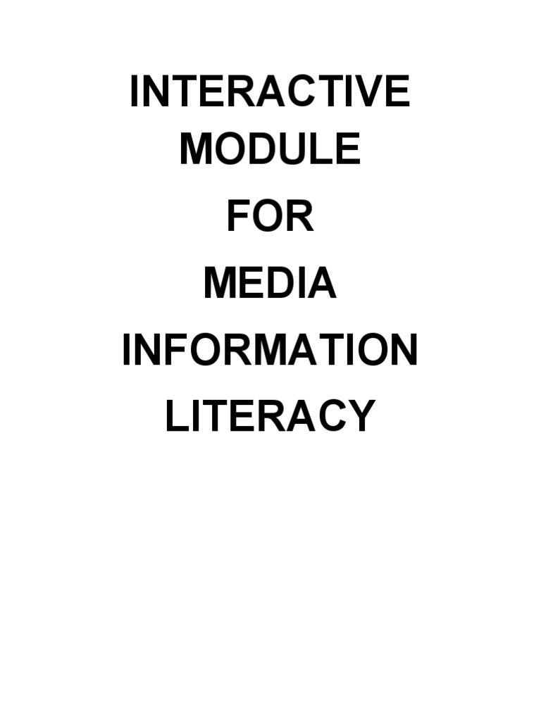 Mil Module 3 | PDF | Web 2.0 | Internet