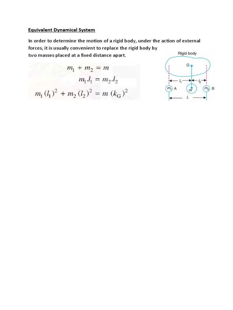 Equivalent Dynamical System | PDF