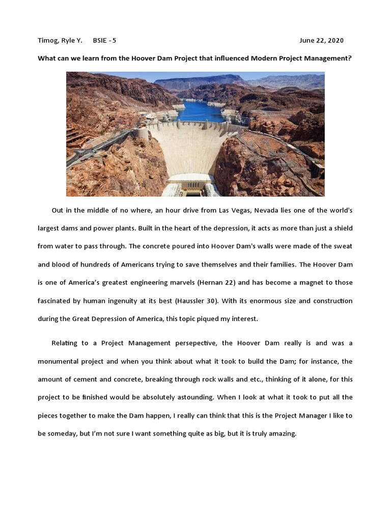 What Can We Learn From The Hoover Dam Project That Influenced Modern ...