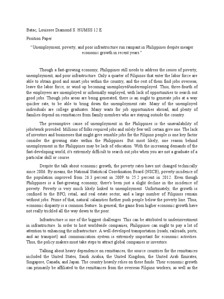 Unemployment, Poverty, and Poor Infrastructure Run Rampant in ...