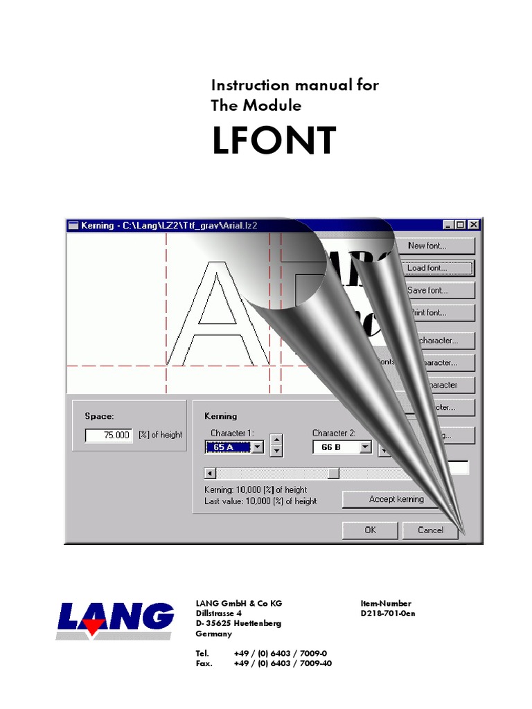 Lfont: Instruction Manual For The Module | PDF | Typefaces | Computing