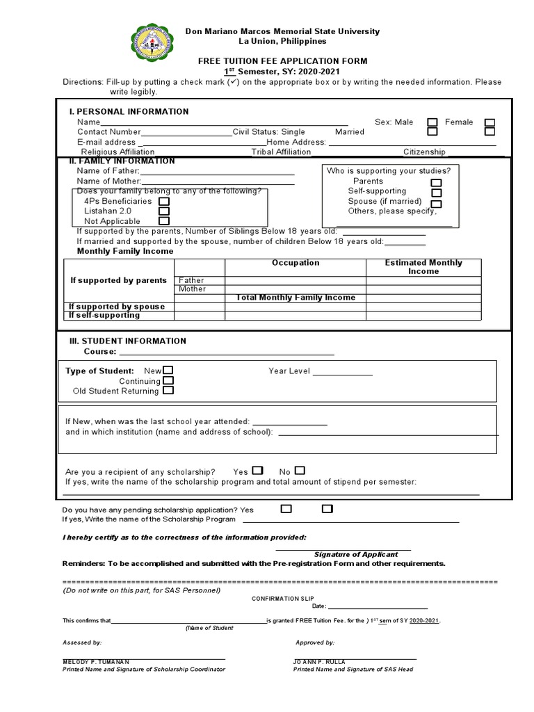 Fhe Form - PDF Dmmmsu Sluc | PDF | Social Institutions | Social Science