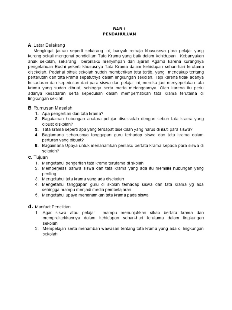 Tugas Proposal | PDF