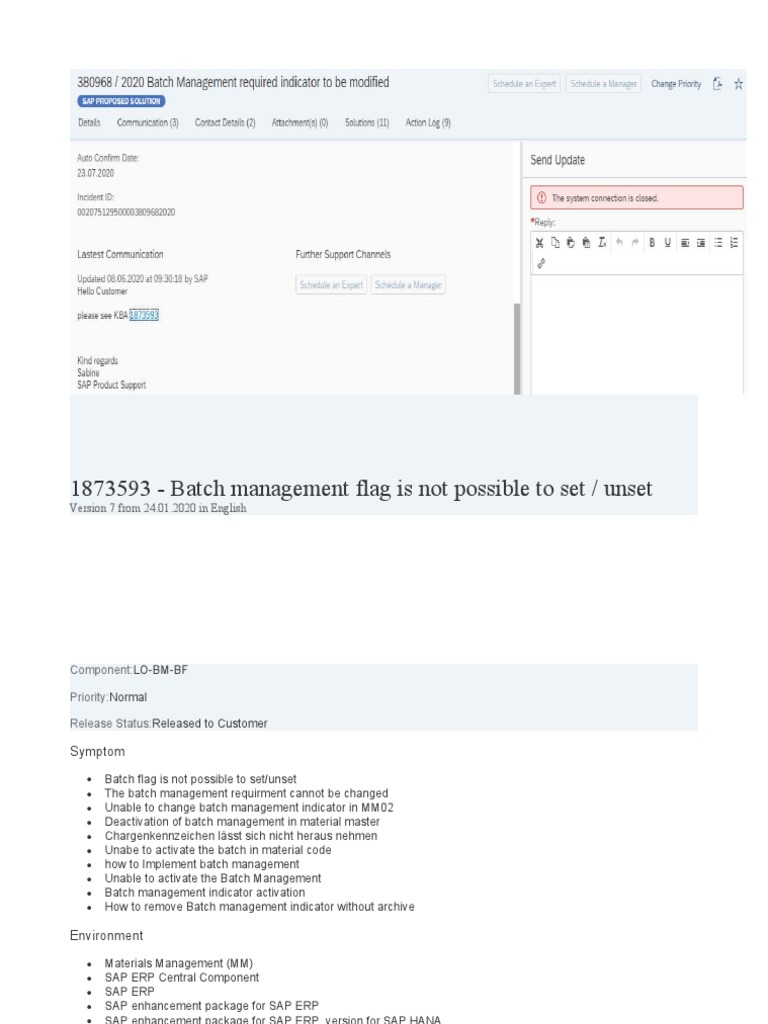 Batch Management Indicator | PDF