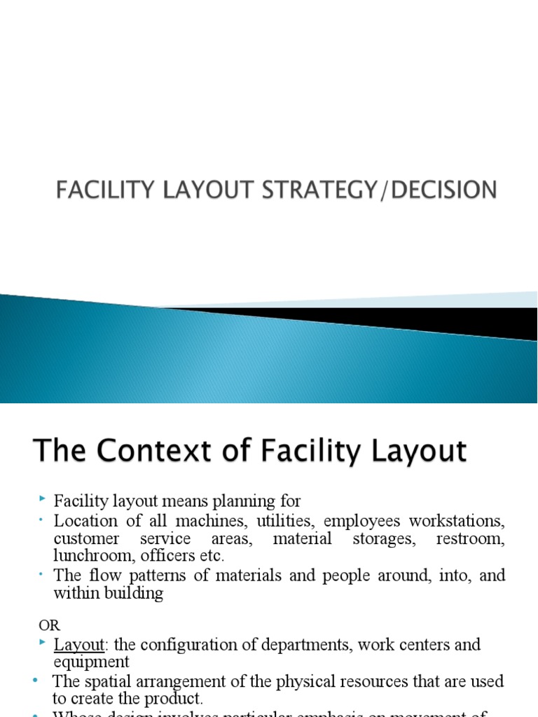 Lecture 5 Facility Layout | PDF | Retail | Inventory