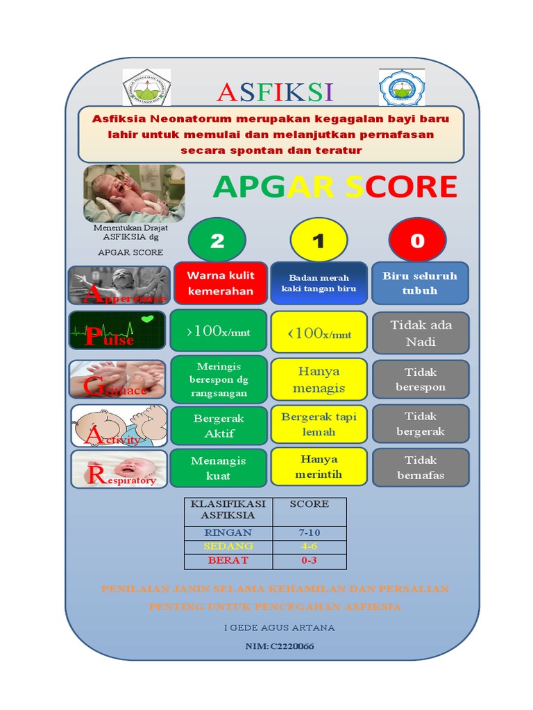 Poster Apgar Score | PDF