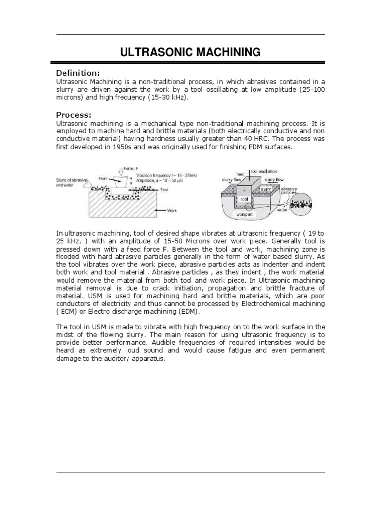 USM Working Principle | PDF | Applied And Interdisciplinary Physics ...