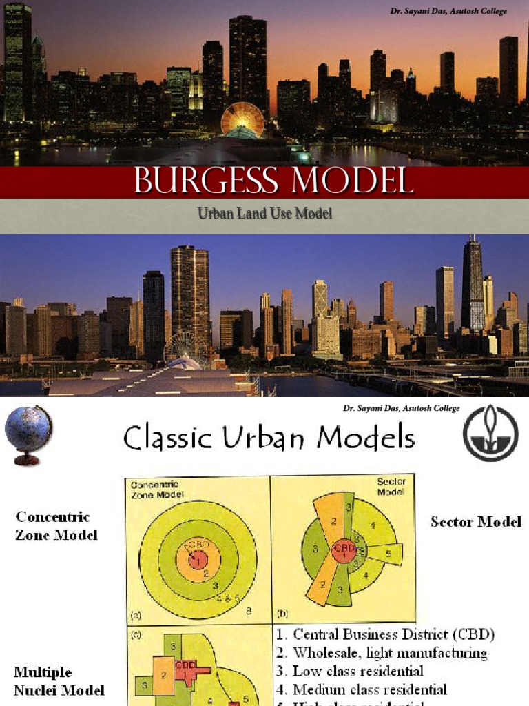 E.W.Burgess Model in Urban Geography-Part 1 PDF | PDF | Suburb ...