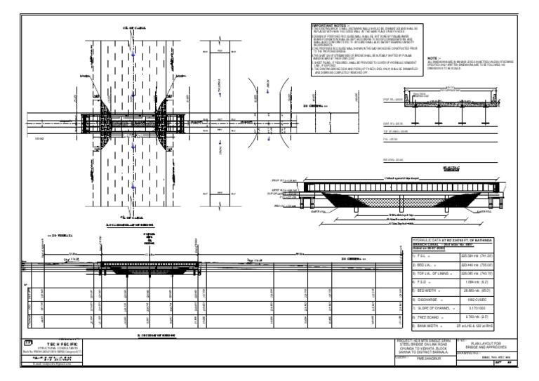 BARNALA BRIDGE PLAN 25-07-2020-Model | PDF | Structural Engineering ...