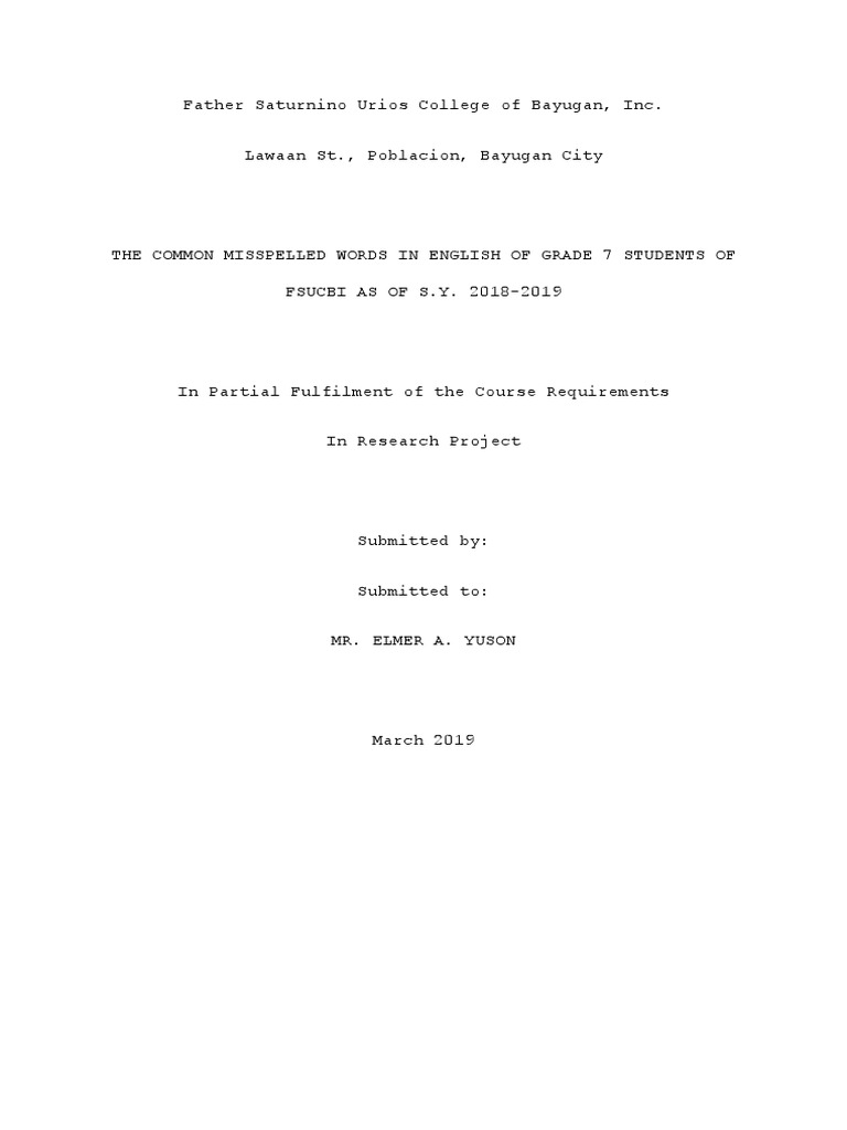 Research Paper Group 3 | PDF | Phoneme | Spelling