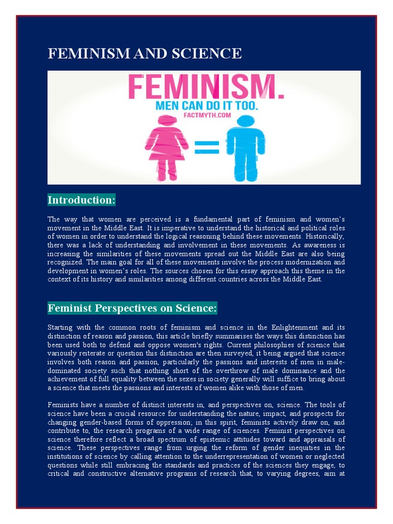 Feminism and Science | PDF | Feminist Theory | Feminism