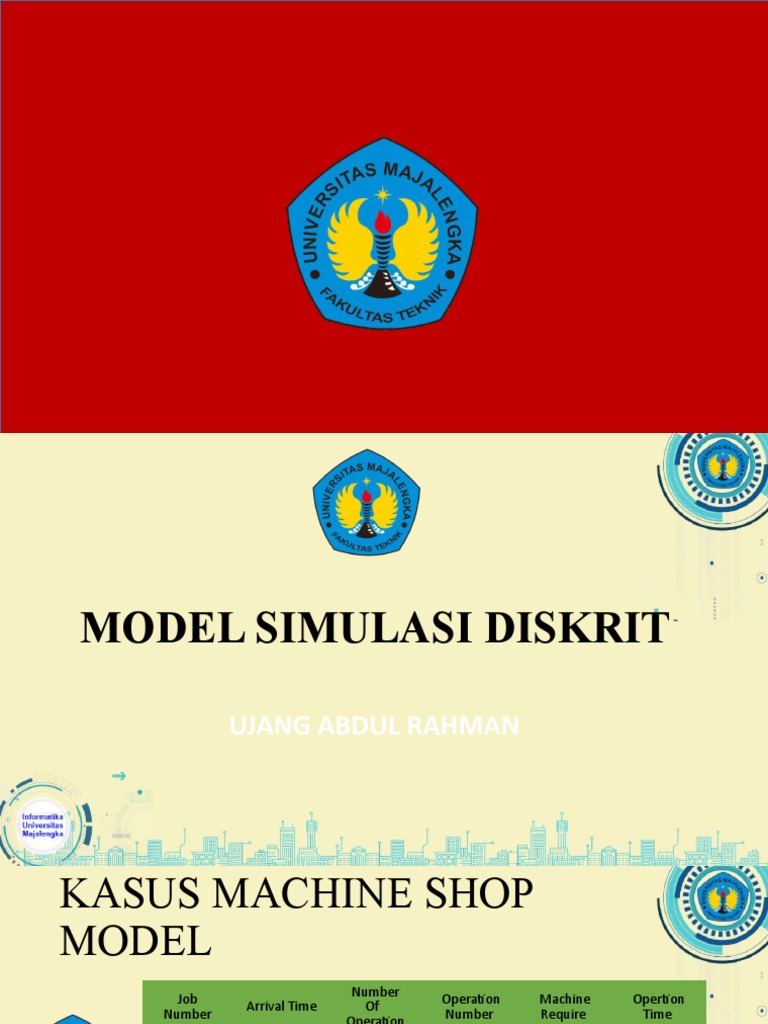 Model Simulasi Diskrit | PDF | Machines | Mechanical Engineering