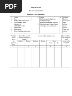 Form-15 Leave With Wage Register Format | PDF | Economies | Labour