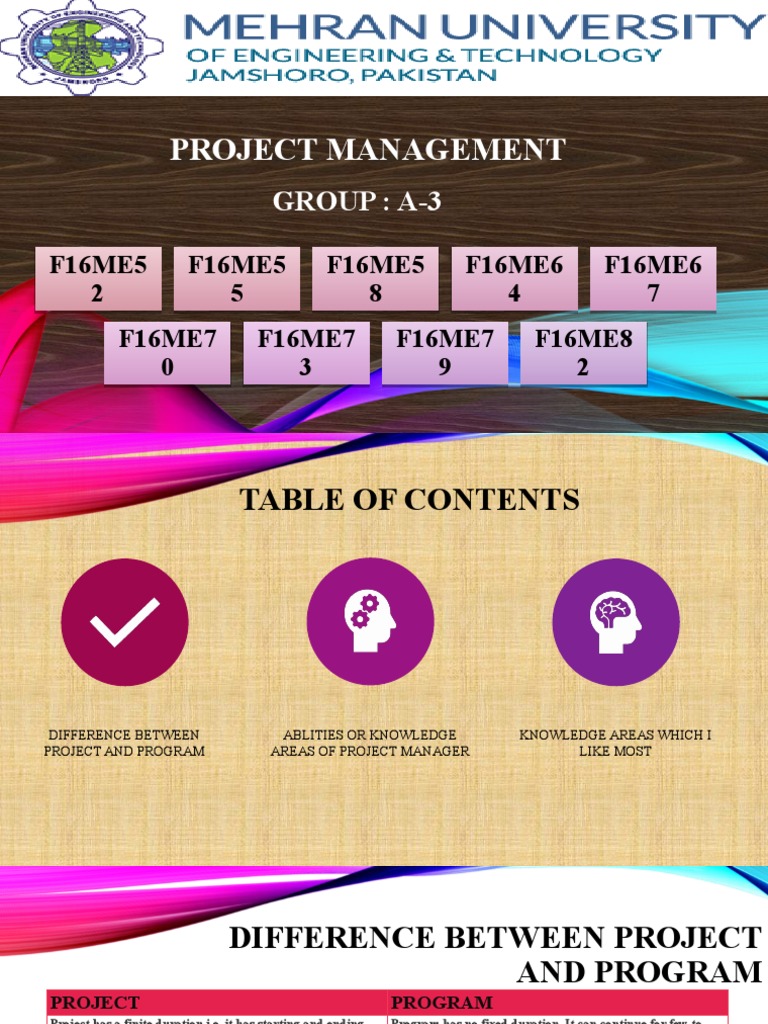 Group A-3 PM Presentation | PDF | Project Management | Business