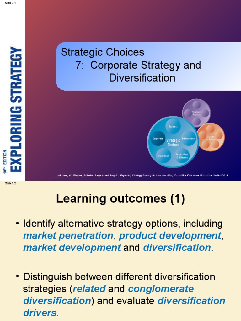 Strategic Choices 7: Corporate Strategy and Diversification | PDF ...