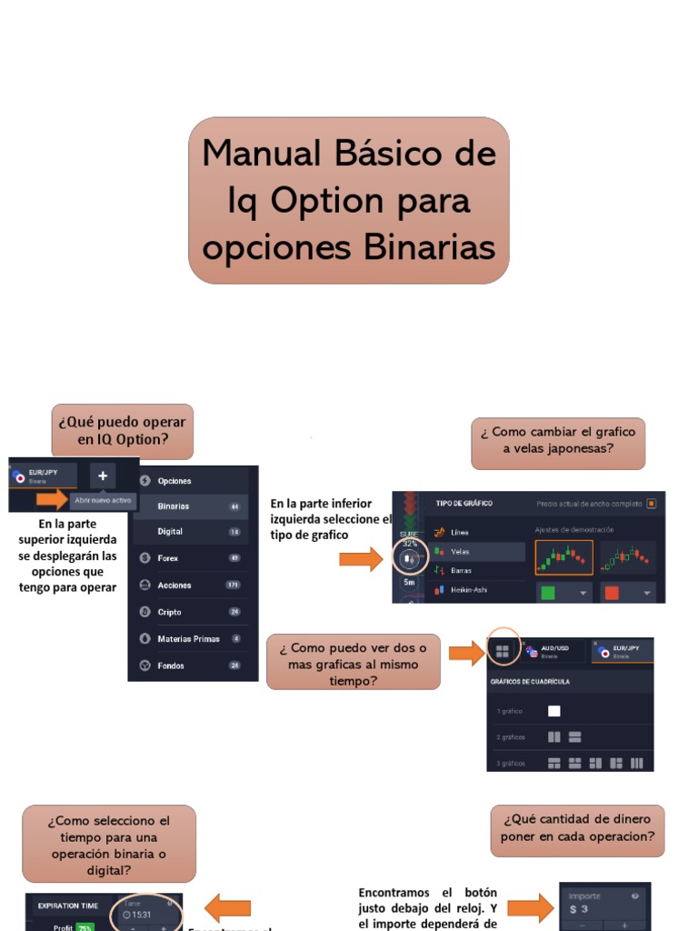 Guía básica para operar con opciones binarias e indicadores en la plataforma IQ Option | PDF ...