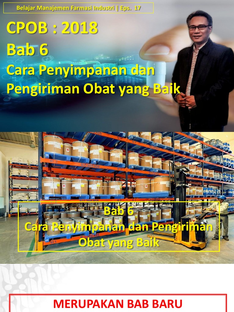 Bab 6. Cara Penyimpanan Dan Pengiriman Yang Baik Cpob 2018 | PDF