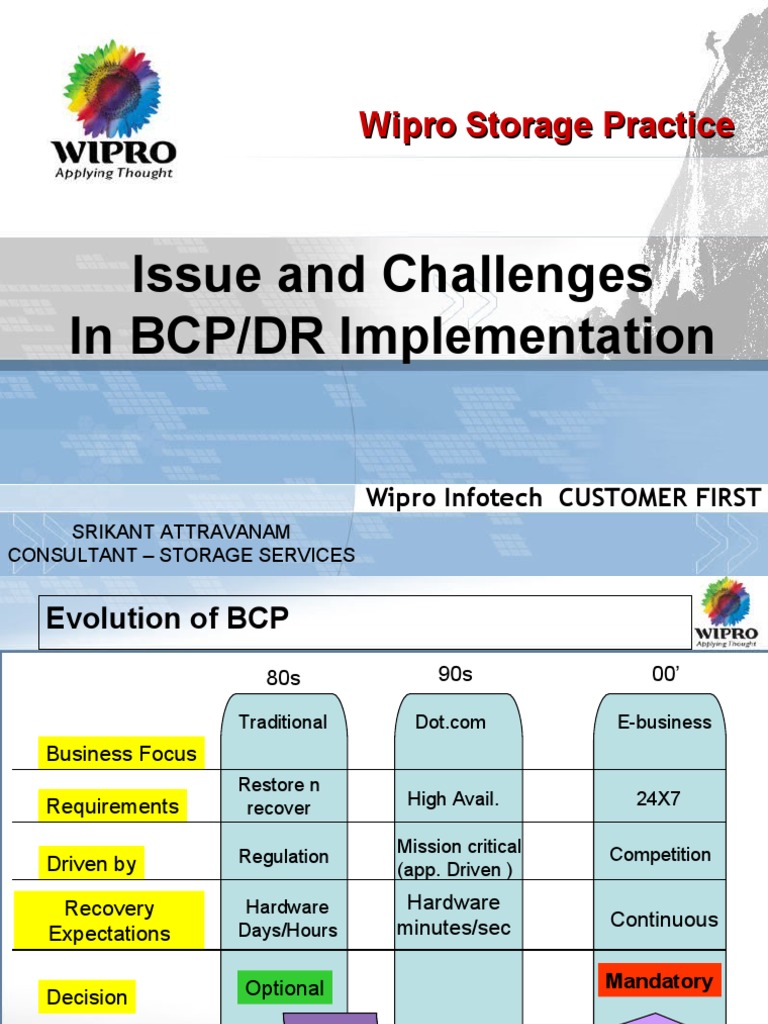 BCP Implementation Challenges and Solutions | PDF | Disaster Recovery ...