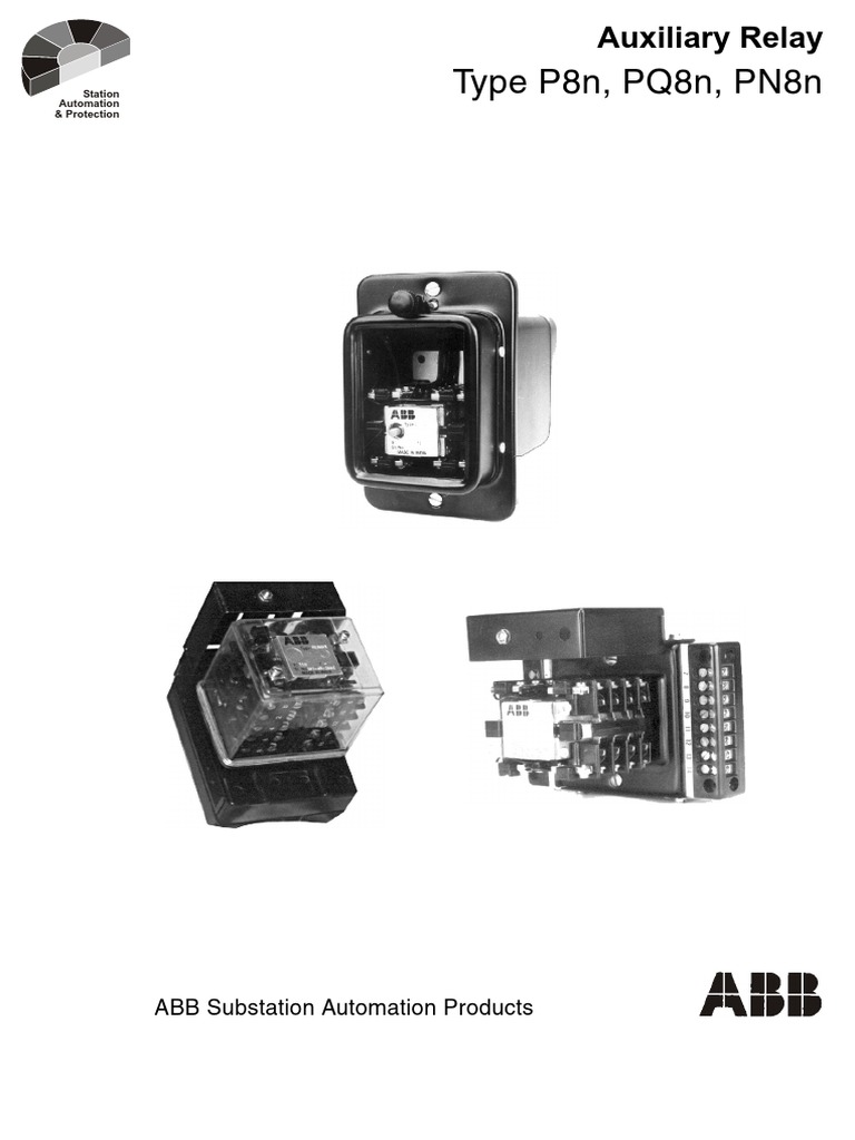 Type P8n, PQ8n, PN8n: Auxiliary Relay | PDF | Relay | Switch
