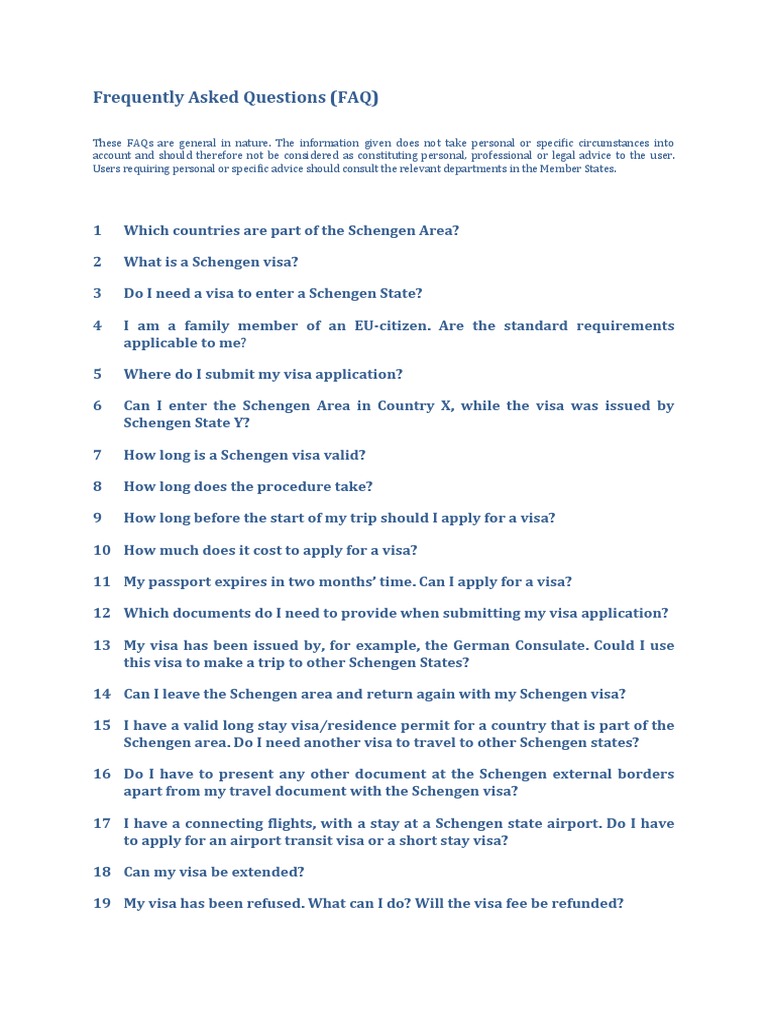 Frequently Asked Questions (FAQ) | PDF