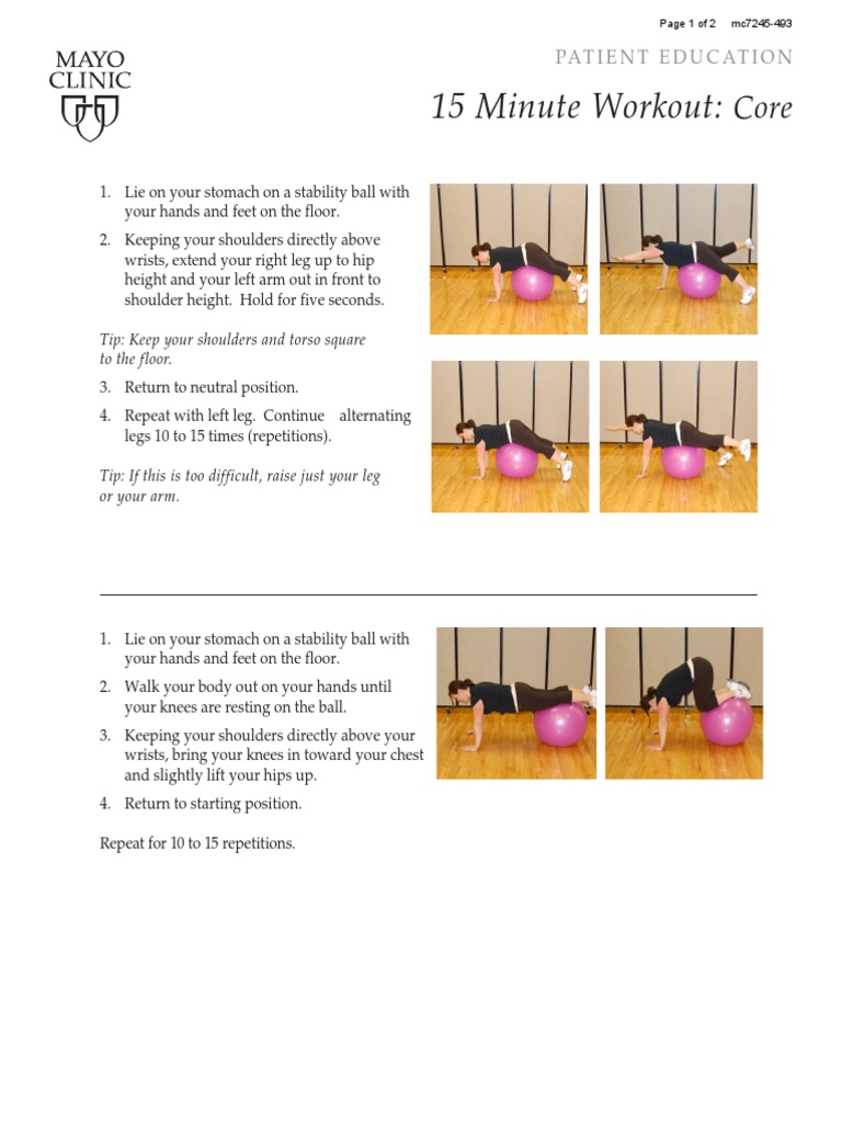 15 Minute Workout Core PDF | PDF