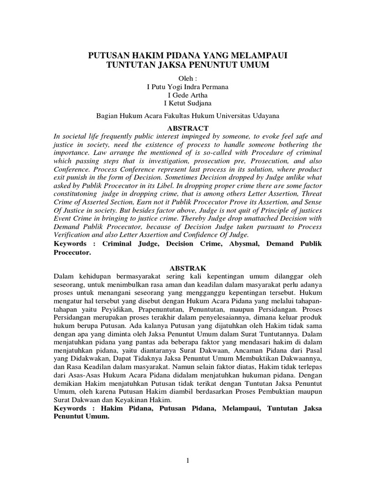 PDF Putusan Hakim | PDF