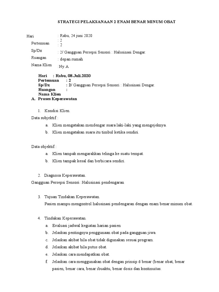 Halusinasi SP 2 | PDF