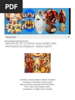 Oración de Los 14 Santos Auxiliadores | PDF