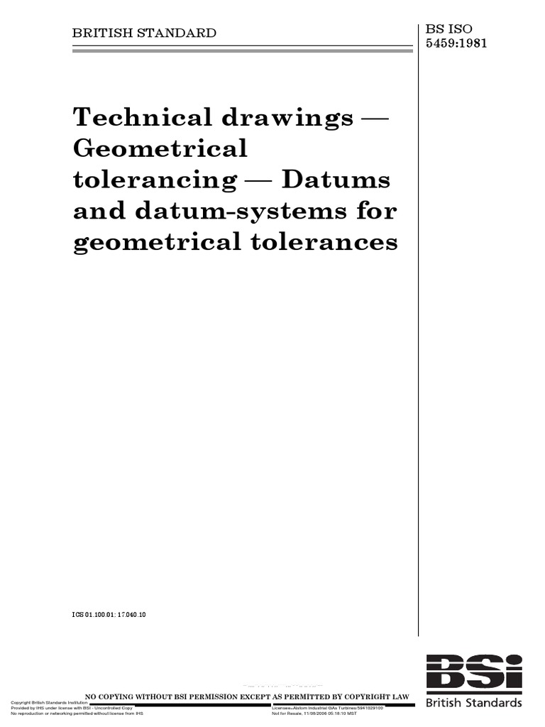BD-ISO 5459 Technical Drawing - Geometrical Tolerances | PDF ...