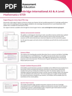 Cambridge AS & A Level Math Syllabus Update | PDF