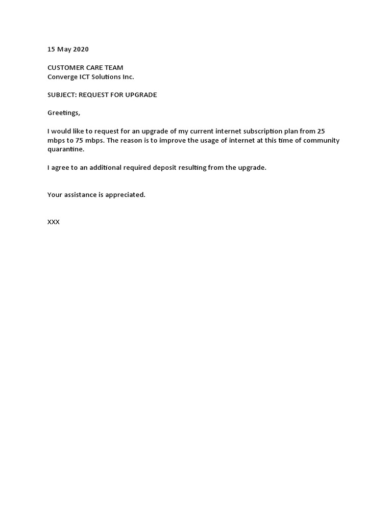 Letter To Converge | PDF