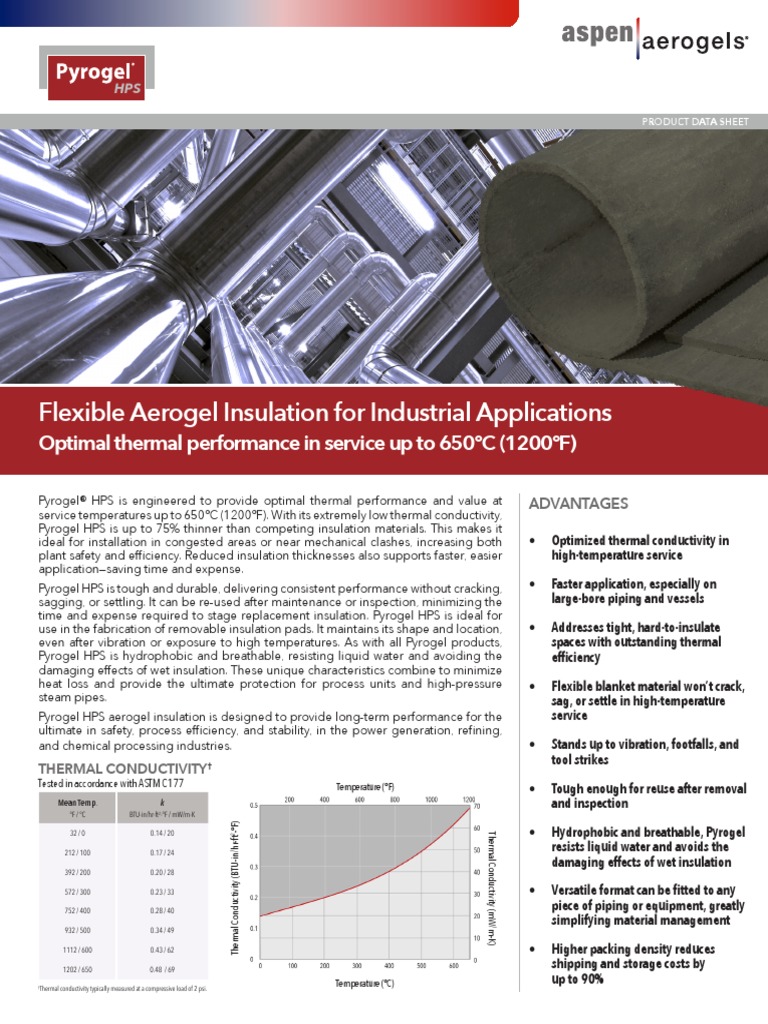 Pyrogel - HPS - DS Version 1.2 | PDF | Thermal Insulation | Electrical ...