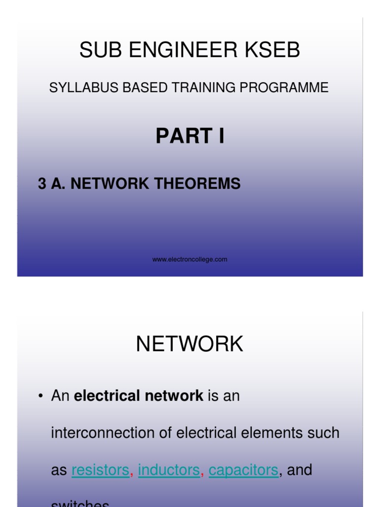 Module 1.Ppt Network | PDF | Passivity (Engineering) | Electrical Network