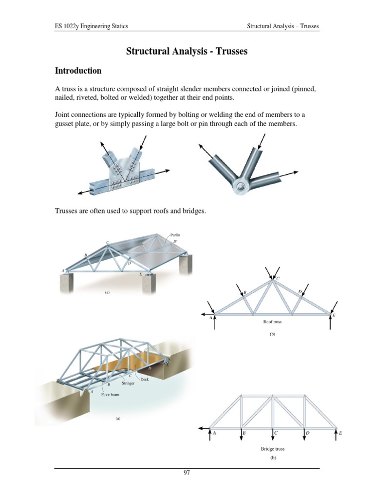 Structural Analysis Trusses | PDF | Truss | Structural Analysis