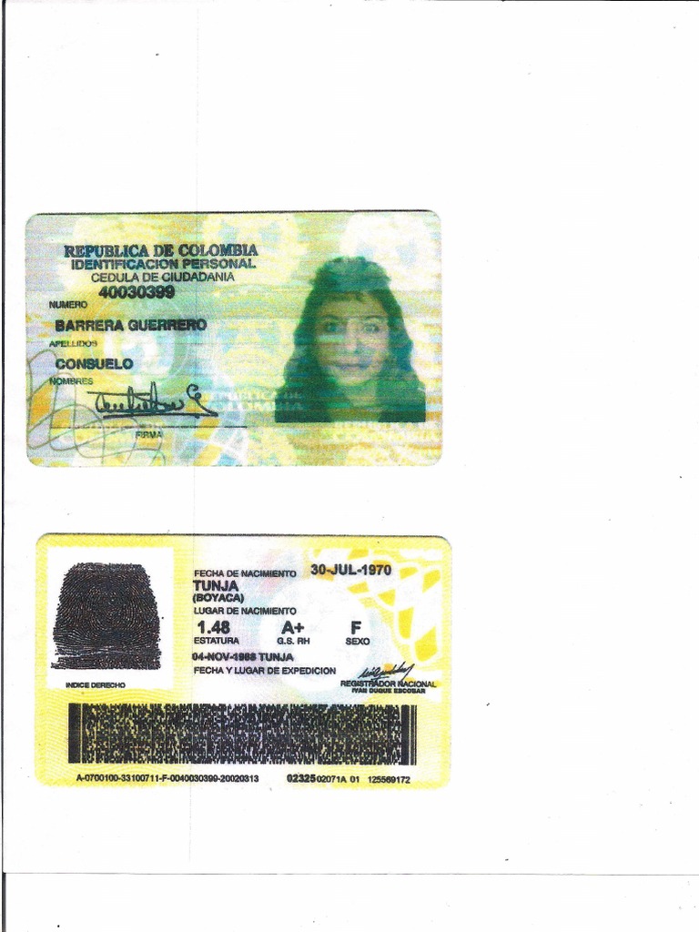 Cedula Consuelo PDF | PDF