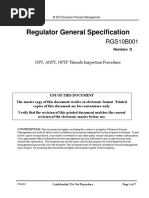 NPT Thread Gauge Inspection Procedure | PDF | Equipment | Tools