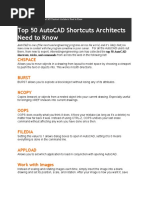 Revit Shortcuts Cheat Sheet | PDF | System Software | Software